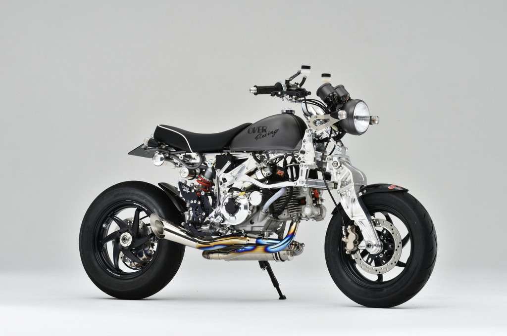 ท่อฟูลไทเทเนียม Honda Monkey วนใต้ท้องสีรุ้งสวยงามตามสไตล์ Over Racing ...