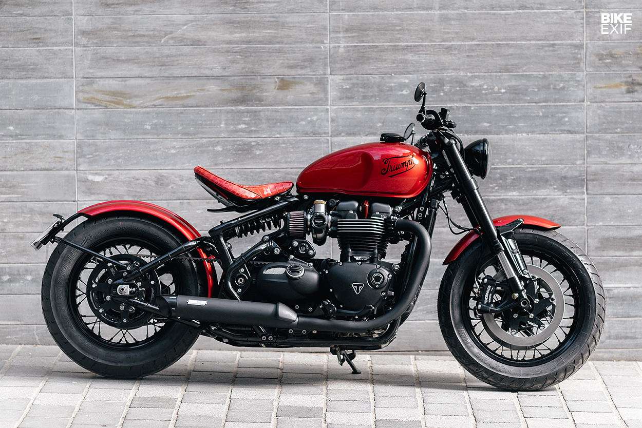 RED HOT: TRIUMPH BONNEVILLE BOBBER มอเตอร์ไซค์แนว HOT ROD แต่ง Custom ...