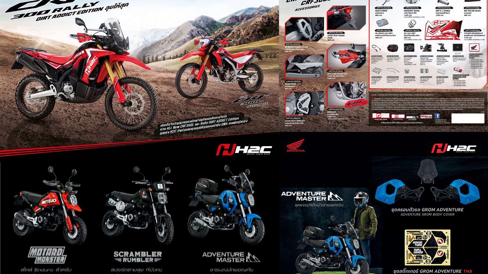 อย่างไว!! H2C ปล่อยของ CRF300 / GROM แล้ววันนี้ - Webike ThailandWebike ...